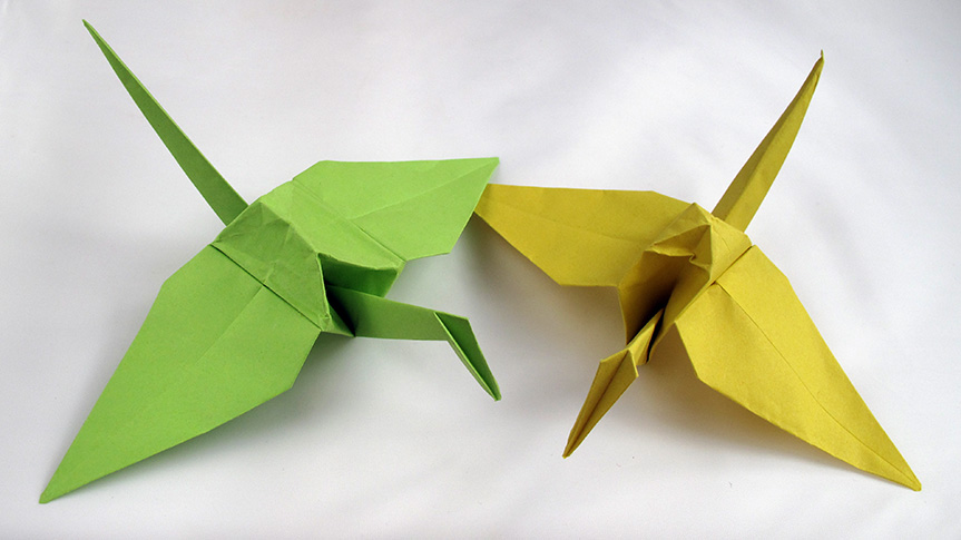 JAK SLOŽIT ORIGAMI JEŘÁBA | Přečti si na Mydlifík.cz